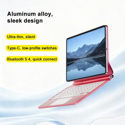 China Laudtec Magnetic  Keyboard Case for iPad 11th(A16,2025)/10th Gen/ iPad 10.9 Springy Backlit Keys Multi-Touch Trackpad for sale