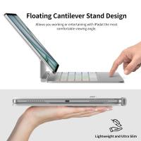 China Custom Logo Magic Keyboard Case for iPad Aluminum Alloy Panel 7-Color Backlit Multi-Touch Trackpad Voice Input for sale