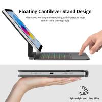 China 2026 New Arrival Magic Keyboard for iPad 11 Inch with 7-Color Backlight 3 Brightness Levels Full Touchpad Scissor Foot Keys Case for sale