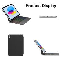 China 2026 New Arrival Magic Keyboard for iPad 11 Inch with 7-Color Backlight 3 Brightness Levels Full Touchpad Scissor Foot Keys Case for sale
