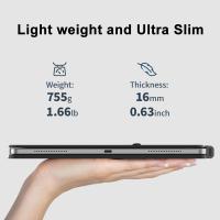 China Slim Magnetic Keyboard for iPad with 7-Color Backlit Full Trackpad Multi-Touch PU Leather Aluminum Alloy Shell Voice Input for sale