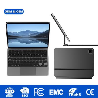 China Laudtec Magnetic Smart Folio Keyboard with Multi Touch Trackpad Wireless BT Foldable Stand for iPad Air 13 / Pro 12.9 Inch for sale