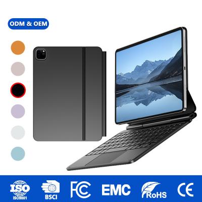 China ODM OEM 7 Color-RGB Backlit Ultra Thin Durable Magnetic Keyboard with Trackpad for iPad Air 13