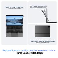 China Premium BT Keyboard Case Aluminum Alloy Keyboard Cover With Touchpad Waterproof IPX4 for iPad Pro(2024)13
