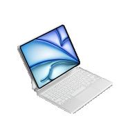 China Multilingual Layout Custom Logo Ultra Thin RGB Backlit Magnetic Keyboard With Glass Trackpad for iPad Air 13