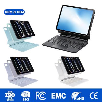 China English German Spanish Arabic Layout Magic Magnetic Keyboard with Trackpad for iPad Pro 11 Inch 2018/2020/2021/2022 for sale