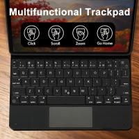 China English German Spanish Arabic Layout Magic Magnetic Keyboard with Trackpad for iPad Pro 11 Inch 2018/2020/2021/2022 for sale