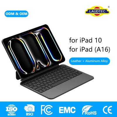 China Premium Aluminum Magic Keyboard for iPad 10/ iPad 11 A16 Magnetic Keyboard Cover with Multi-Touch Glass Trackpad,ODM OEM for sale