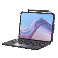 China Wholesales Plug And Play USB‑C Keyboard Cover With Touchpad For IPad A16, Zero Latency Wired, Gravity Anti‑Slip Lock,20‑30KG Pull Resistant, Multi‑Language Custom Layout for sale
