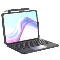 China USB‑C Keyboard Case for iPad A16 Plug & Play, Tablet Powers Keyboard, Gravity Pressure Lock, 20‑30KG Tear‑Resistant, Custom Keyboard Language Layout for sale