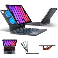 China Ultra‑Thin Magnetic Keyboard Case for iPad Mini 6/7, Adjustable Stand, RGB Backlight, Precision Touchpad, Strong Magnetic Attachment. Custom Layouts, OEM/ODM & Wholesale Available. for sale