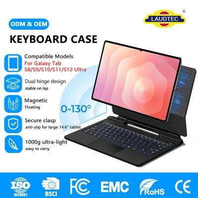 China Keyboard for Samsung Galaxy Tab S9 S10 S11 S12 Ultra Keyboard Magnetic Case for Galaxy Tab S8 Ultra 14.6 Inch Magic Keyboard for sale