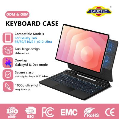 China 86 Keys Magnetic Smart Keyboard with Strong Magnetic Backplate & Precision Trackpad for Galaxy Tab S12 Ultra 14.6 Inch for sale