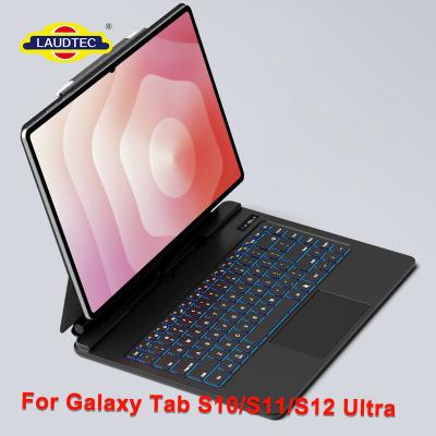 China Lightweight Magnetic Keyboard Case for Galaxy Tab S10 Ultra, 0-130° Adjustable Stand, Multi-Gesture Trackpad With Pen Storage for sale
