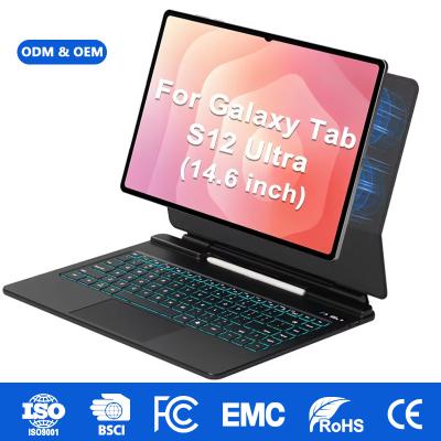 China Laudtec Magnetic Magic Keyboard Case for Samsung Galaxy Tab S8 Ultra 14.6