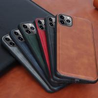 China For Laudtec Custom Logo PU Leather Protective Mobile Phone Case for iPhone 12 13 14 Customizable Back Cover for sale