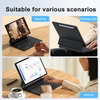 China Laudtec Wholesale Secure Magnetic Keyboard Case RGB Floating Stand for Samsung Tab S8/S9/S10/S11 Lite 11inch OEM Custom Layout for sale