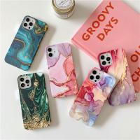 China Marble Phone Cases for Iphone X 7 8 10 11 12 13 14 15 Max Pro Plus Luxury Colourful Shell Pattern Gold Case Sjk145 Laudtec for sale