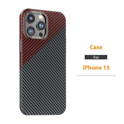 China Carbon Fiber Phone Case for Iphone 15 Tpu Pc Anti Drop Cases Real Fibre Proof Multicolor Forged Mobile Texture Custom Sjk379 for sale