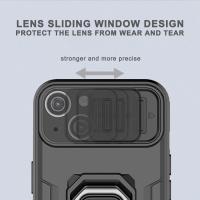 China Slide Phone Case for Iphone 15 14 13 12 11 10 Plus Pro Max Rotating Camera Lens Protector Magnetic Privacy Cover Laudtec for sale