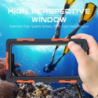 China Laudtec Selfie Diving Protective Case for 15 12 Plus Pro Max Waterproof Phone Pouch Shellbox Tempered Glass Cover for sale
