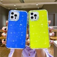 China Shining Glitter Shockproof Bumper Soft Cover for iPhone 14 Plus 13 Pro Max 12 Mini 11 Pro XS Max 8 Plus Mobile Phone Case for sale