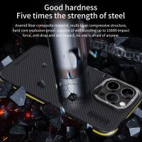 China For Aramid Fiber TPU TPE Phone Case for 15/14/13/12 Pro Max Frosted Matte Back Magnetic Luxury Design Custom Logo for sale