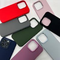China Liquid Silicone Shockproof Phone Case for 16/15/14/13/12/11 Plus Pro Max Pure Color Design Skin Friendly Luxury for sale