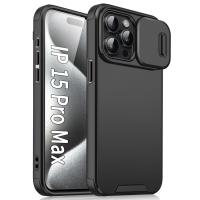 China Laudtec Slide Camera Cover for iPhone 18 17 16 Pro Max Armor Shockproof Dual LayerMagnetic Protective Back Phone Shell for sale