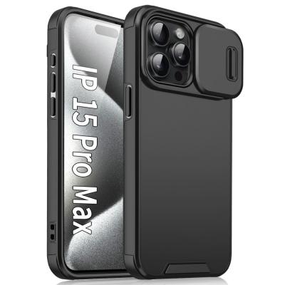 China Laudtec Slide Camera Cover for iPhone 18 17 16 Pro Max Armor Shockproof Dual LayerMagnetic Protective Back Phone Shell for sale