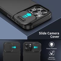 China Laudtec Slide Camera Cover for iPhone 18 17 16 Pro Max Armor Shockproof Dual LayerMagnetic Protective Back Phone Shell for sale