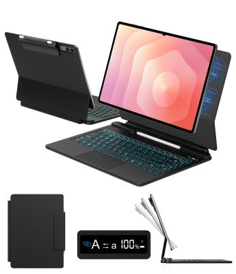 China Wholesale Laudtec Secure Magnetic Keyboard Case RGB Floating Stand Cover OEM Custom for Samsung Tab S8/S9/S10/S11 Ultra 14.6
