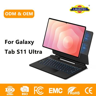 China Wholesale High Quality Magnetic Keyboard for Samsung Galaxy Tab S11 Ultra,Magnetic Wireless Keyboard Tablet Case with Touchpad for sale
