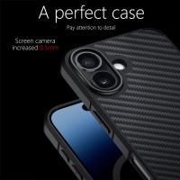 China For Real Carbon Fiber Phone Case for 17 16 Promax Slim Lightweight Back Cover Wireless Charging Shockproof Frosting Pure for sale
