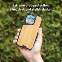 China Limitless 5.0 Shockproof Magnetic Leather Wood Polycarbonate Phone Cover Protective Case Compatible for iPhone 15 Pro Max Plus for sale