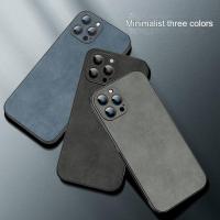 China For Artificial Leather Soft Case for 11/12/13/14/15 Pro Max/XS/XR Max Men's High-end Shockproof Protective Cover for sale