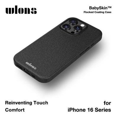 China For iPhone 16 Series TPU PC Velvet Paint Coating Magnetic Shell Shock-absorbing Buffering Protective Strong Magnetic Charging Wholesale OEM/ODM/Private Label for sale