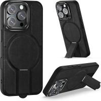 China Magnetic Invisible Stand Case for 16 Pro (2024)-Protective Kickstand Cover with Plain Design Mobile Phone Cases for sale