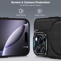 China Magnetic Invisible Stand Case for 16 Pro (2024)-Protective Kickstand Cover with Plain Design Mobile Phone Cases for sale