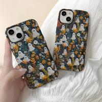 China PC Halloween Hit Knitted 3D Ghost Film Waterproof Shockproof Luxury Mobile Phone Case for 11 12 13 14 15 Pro Max Plus Fashion for sale