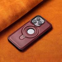 China PU Leather Case with Holder Luxury Business Stand Cell Phone Protective Cover for iphone 16 15 14 13 Pro Max for sale
