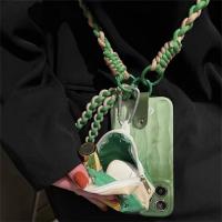 China Minimalist Gradient Green Phone Case for IPhone11 12 13 14 15 Pro Max Plus Ins Style with Soothing Eye Protection for sale