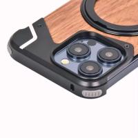 China Anti-Fall & Shockproof Zinc Alloy Armor Case Magnetic Ring Stand Holder for iPhone 15 14 Pro Max Anti-Fall Mobile Phone Shell for sale