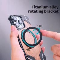 China Anti-Fall & Shockproof Zinc Alloy Armor Case Magnetic Ring Stand Holder for iPhone 15 14 Pro Max Anti-Fall Mobile Phone Shell for sale