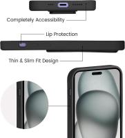 China For Silicone Kickstand Hand Strap Case for 15 Vertical/Horizontal Stand Flexible Soft Liquid Silicone Plain Design for sale