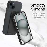 China For Silicone Kickstand Hand Strap Case for 15 Vertical/Horizontal Stand Flexible Soft Liquid Silicone Plain Design for sale