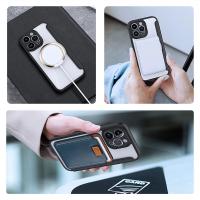 China For Laudtec Simple Sjk656 Magnetic Charging Leather Fold Mobile Cover Clear Back Phone Case for 17 16 15 14 13 Plus Pro Max for sale