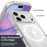 China Laudtec Precision Cut Anti-Scratch Hard PC Back Clear Magnetic Phone Case for iPhone 18 17 16 Pro Max Built-in 12N Strong Magnet for sale