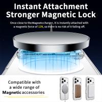 China Laudtec Precision Cut Anti-Scratch Hard PC Back Clear Magnetic Phone Case for iPhone 18 17 16 Pro Max Built-in 12N Strong Magnet for sale