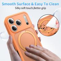 China Laudtec TPU+PC Skin-Feel Magnetic Phone Protective Case for iPhone 15 16 17 18 Pro Max, 60° Rotatable 170° Fold Ring Kickstand for sale